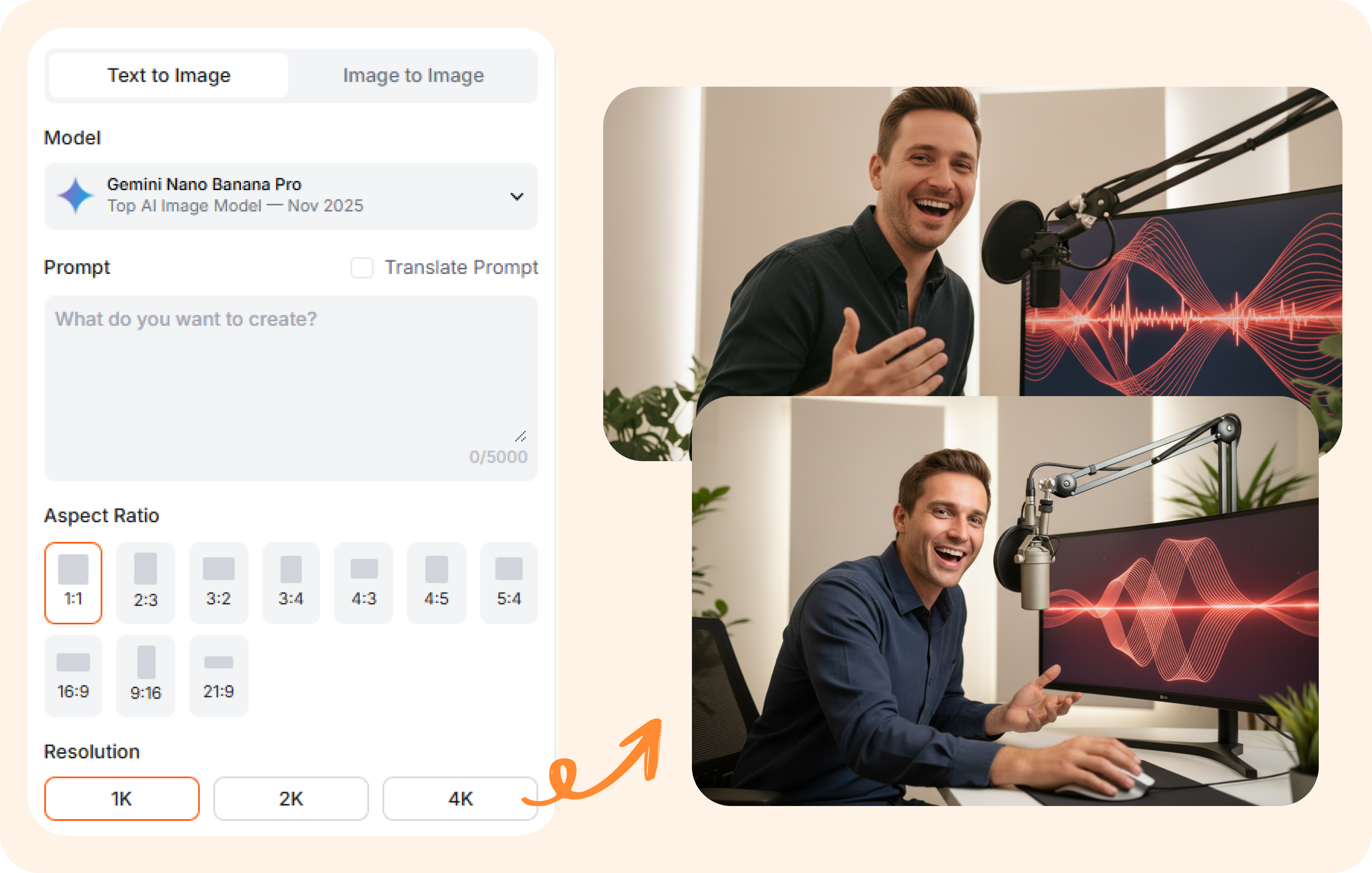 Nano Banana Pro - Free 4K AI Image Generator with Text