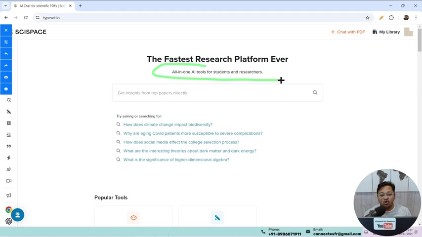 SciSpace: The Fastest AI Research Platform for Students and Researchers