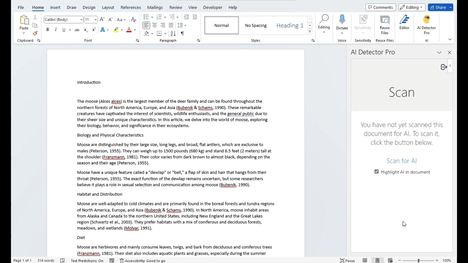 Detecta y elimina contenido de IA en Word con AI Detector Pro
