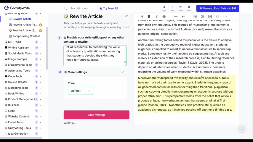GravityWrite AI: Can it Humanize & Bypass AI Detection?