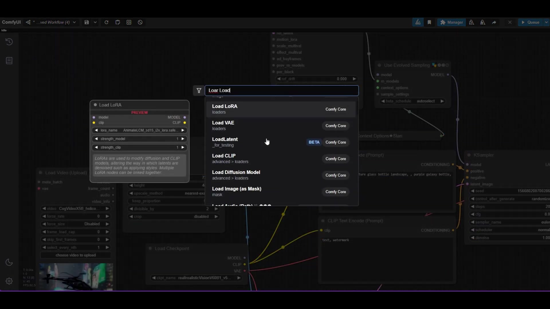 ComfyUIとAnimateDiffで動画編集: 高画質化、アップスケール、AI動画生成