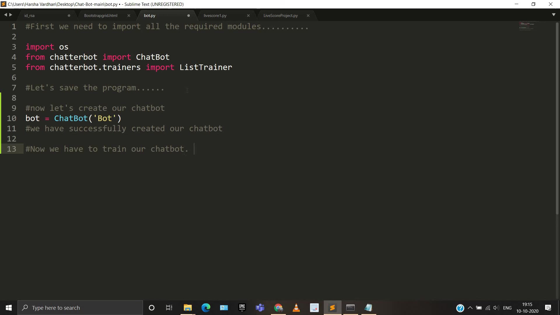 Python Chatbot设计教程：使用ChatterBot轻松构建AI对话系统