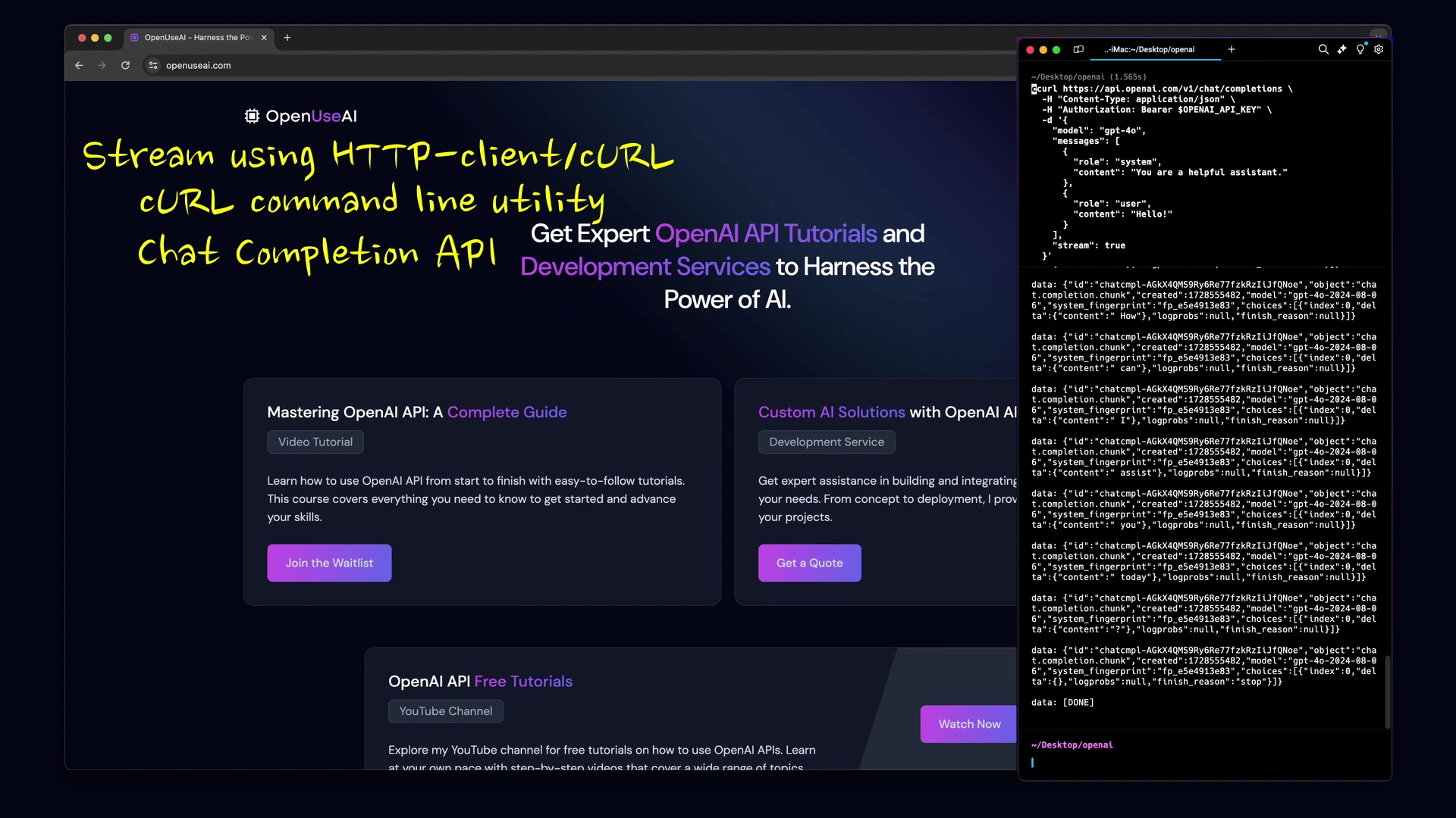 Mastering OpenAI API: Streaming Responses for Real-Time AI