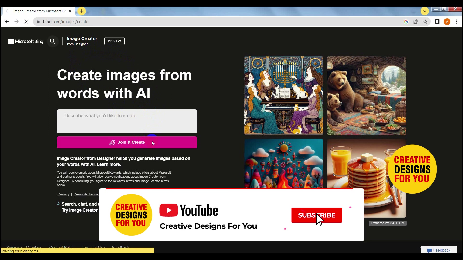 Hướng dẫn tạo ảnh AI độc đáo với Microsoft Bing Image Creator