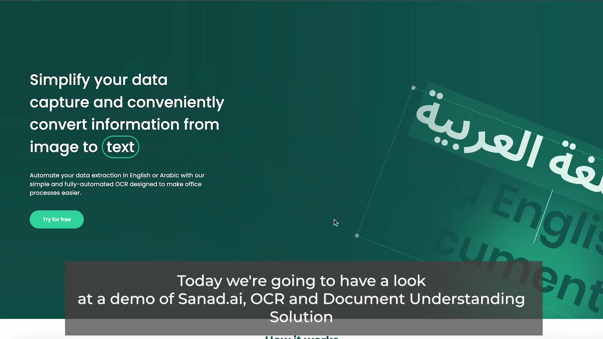 Sanad AI OCR: Automate Arabic and English Document Extraction