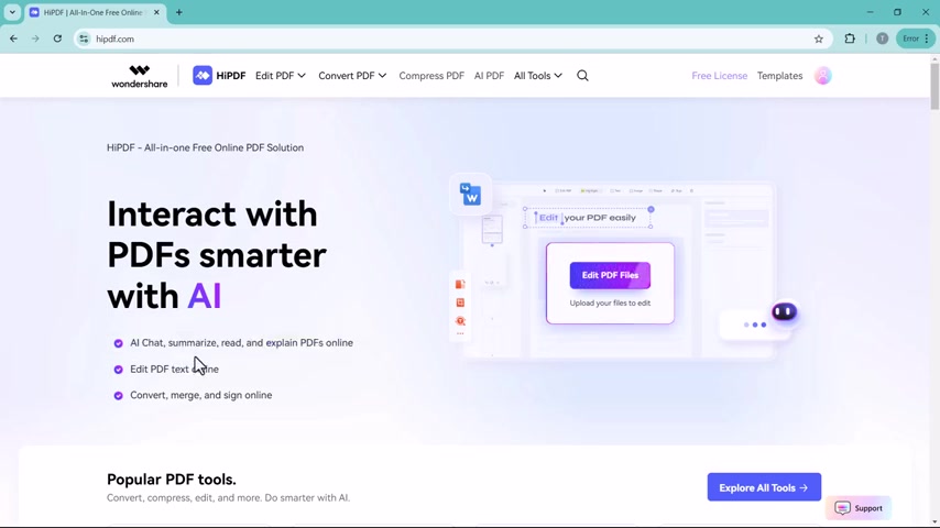 HiPDF: The All-in-One AI-Powered Online PDF Editor Solution
