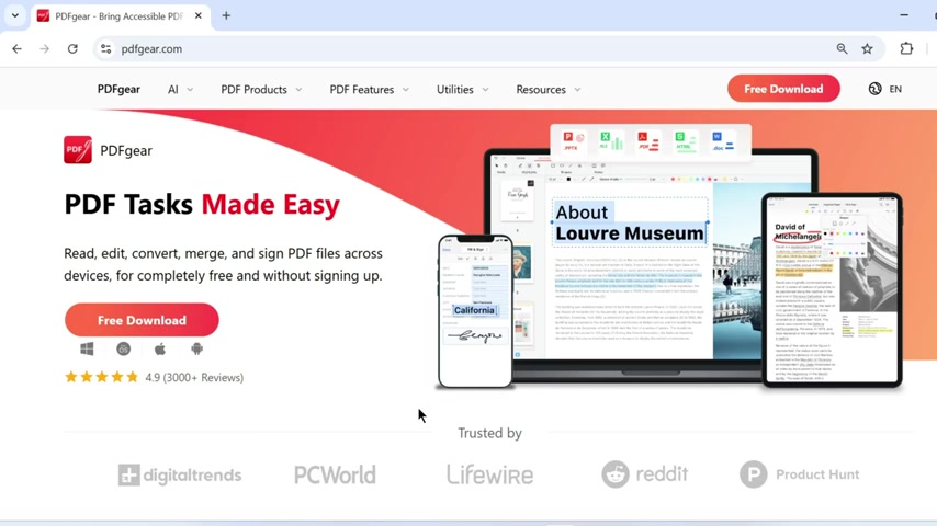 PDF 편집의 모든 것: PDFgear 무료 사용법 및 기능 완벽 분석