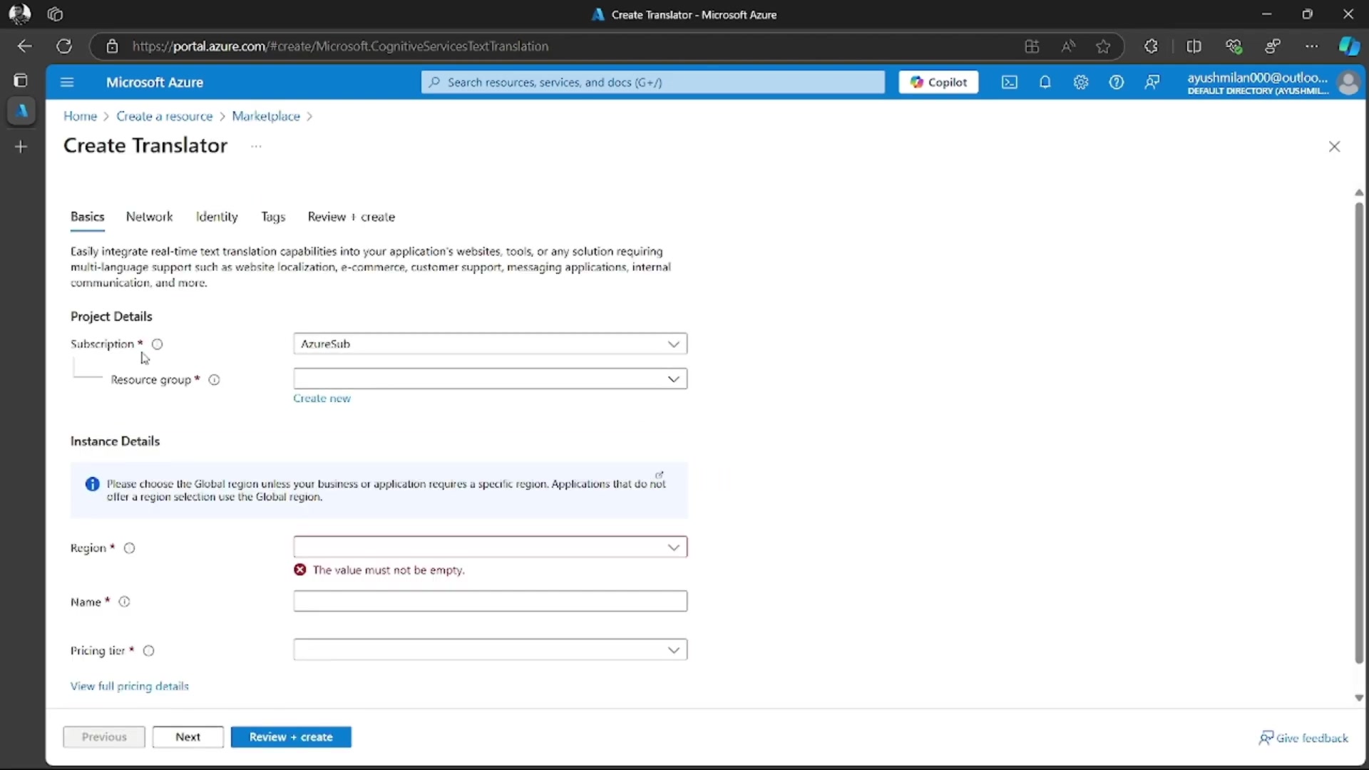 Mastering Microsoft Translator API: A Hands-On Guide for Azure AI