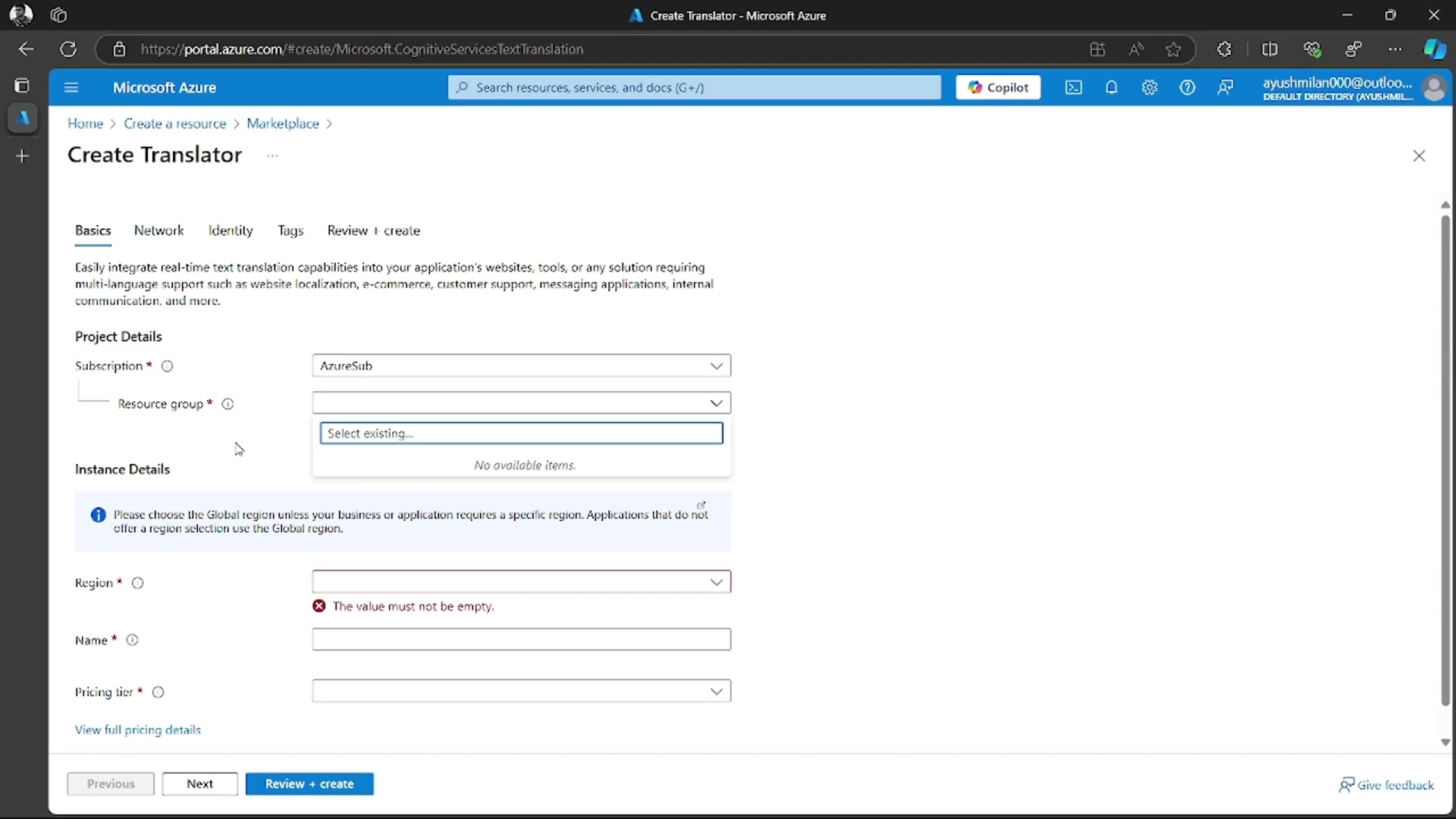 Mastering Microsoft Translator API: A Hands-On Guide for Azure AI