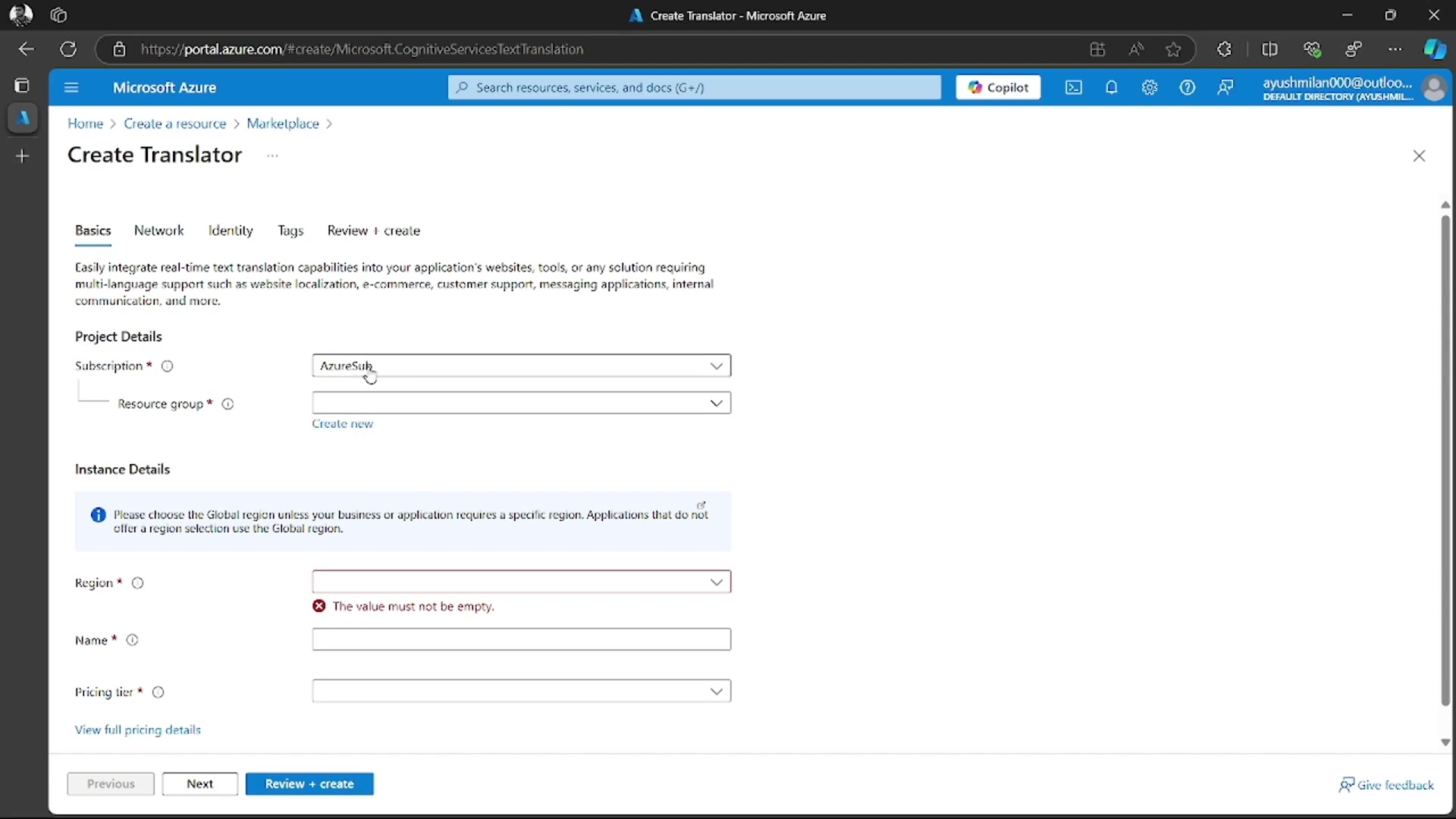 Mastering Microsoft Translator API: A Hands-On Guide for Azure AI