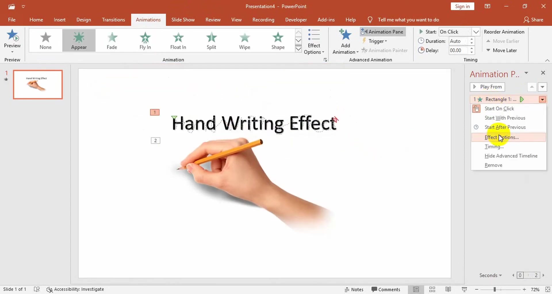 PowerPoint Hand Writing Effect: Animation Tutorial & Tips
