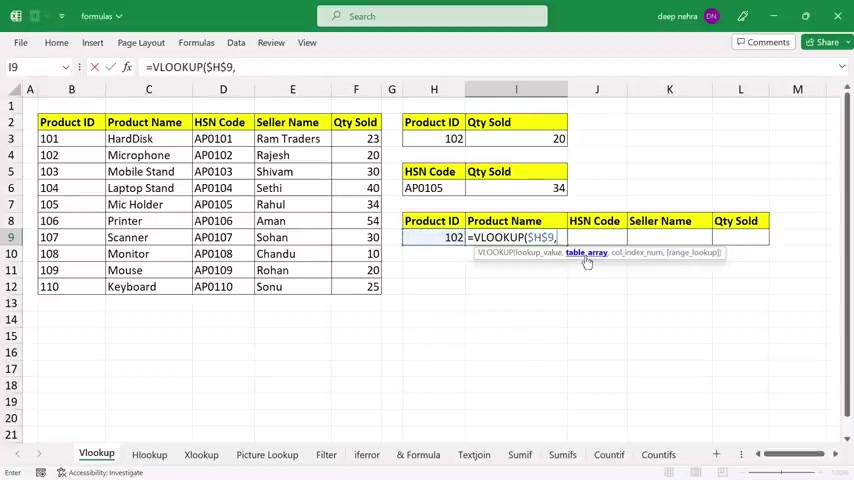 Master Excel Formulas: VLOOKUP, SUMIF, & XLOOKUP Guide