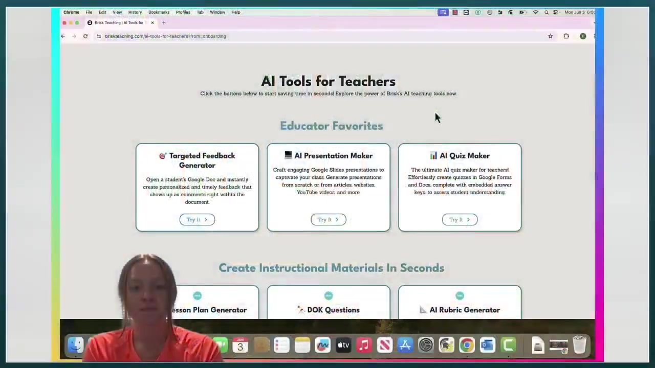 Brisk Teaching: Extensão AI Chrome para Educadores Inovadores