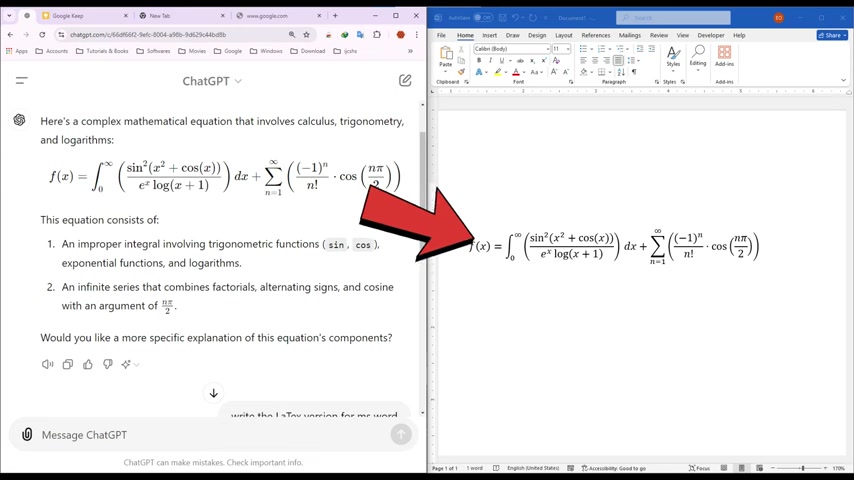 ChatGPT Mathematik Formeln in Word: Anleitung für perfekte Formatierung