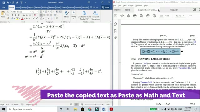 Convert PDF Math Equations to Editable Word Format