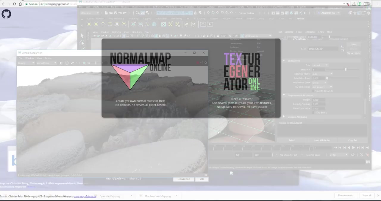 Tạo Texture và Normal Map Online Miễn Phí cho 3D Modeling