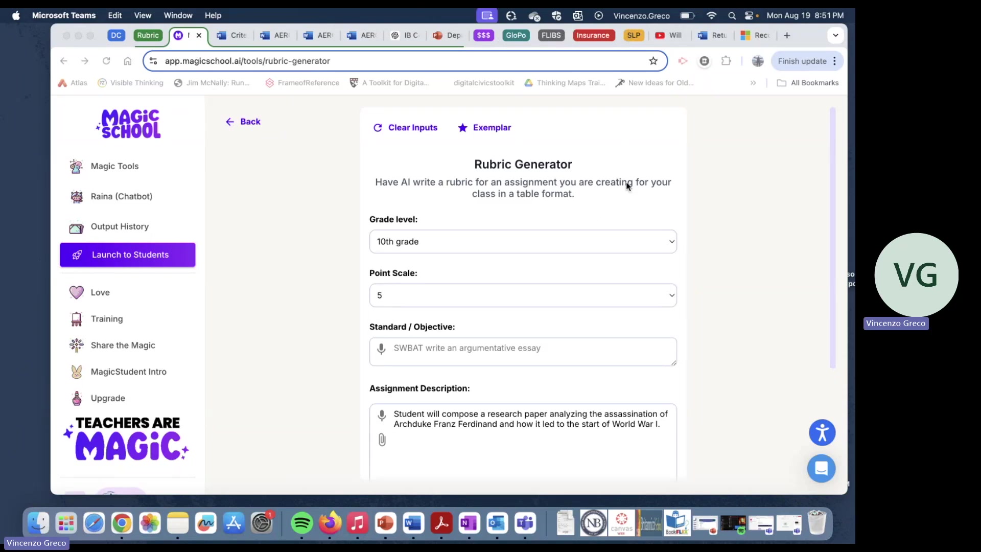 AI Rubric Generator: 轻松创建定制化评分标准