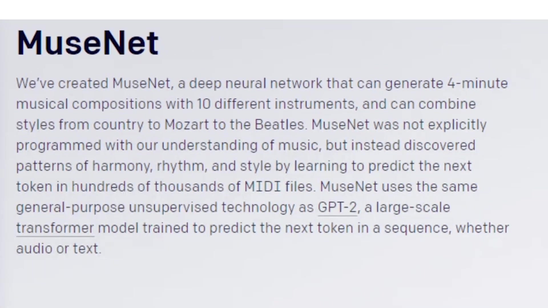 MuseNet: AI Music Composition, Styles, and MIDI Generation