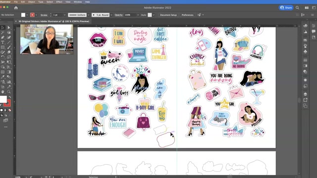 Crea líneas de corte perfectas para stickers en Illustrator