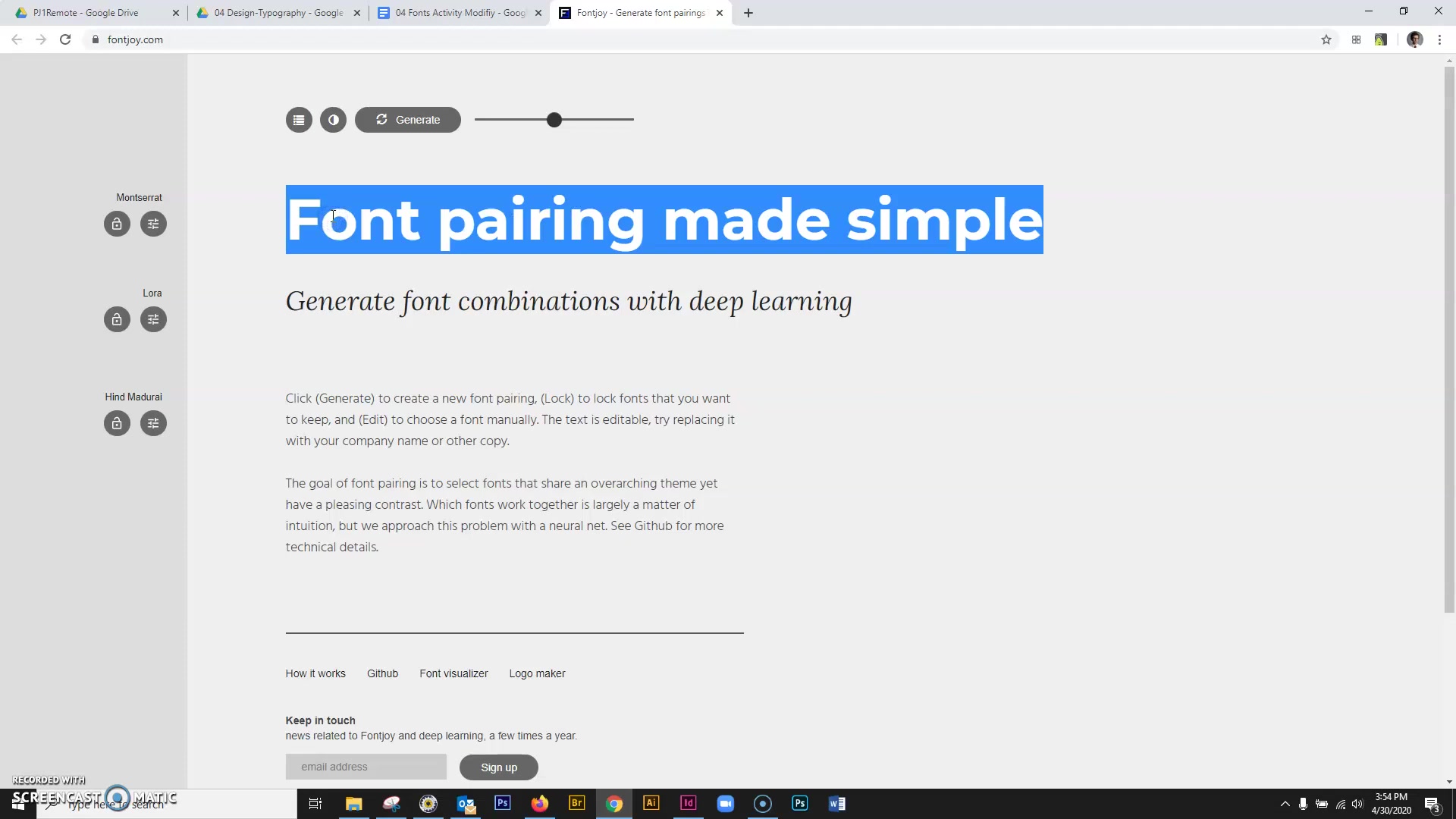 FontJoy y Tipografía: Genera Combinaciones de Fuentes Perfectas