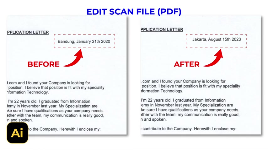 Edit Scanned PDF Documents Using Adobe Illustrator