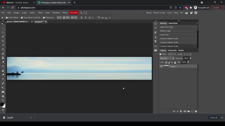 Resize Images Easily: Photopea's Content-Aware Scaling
