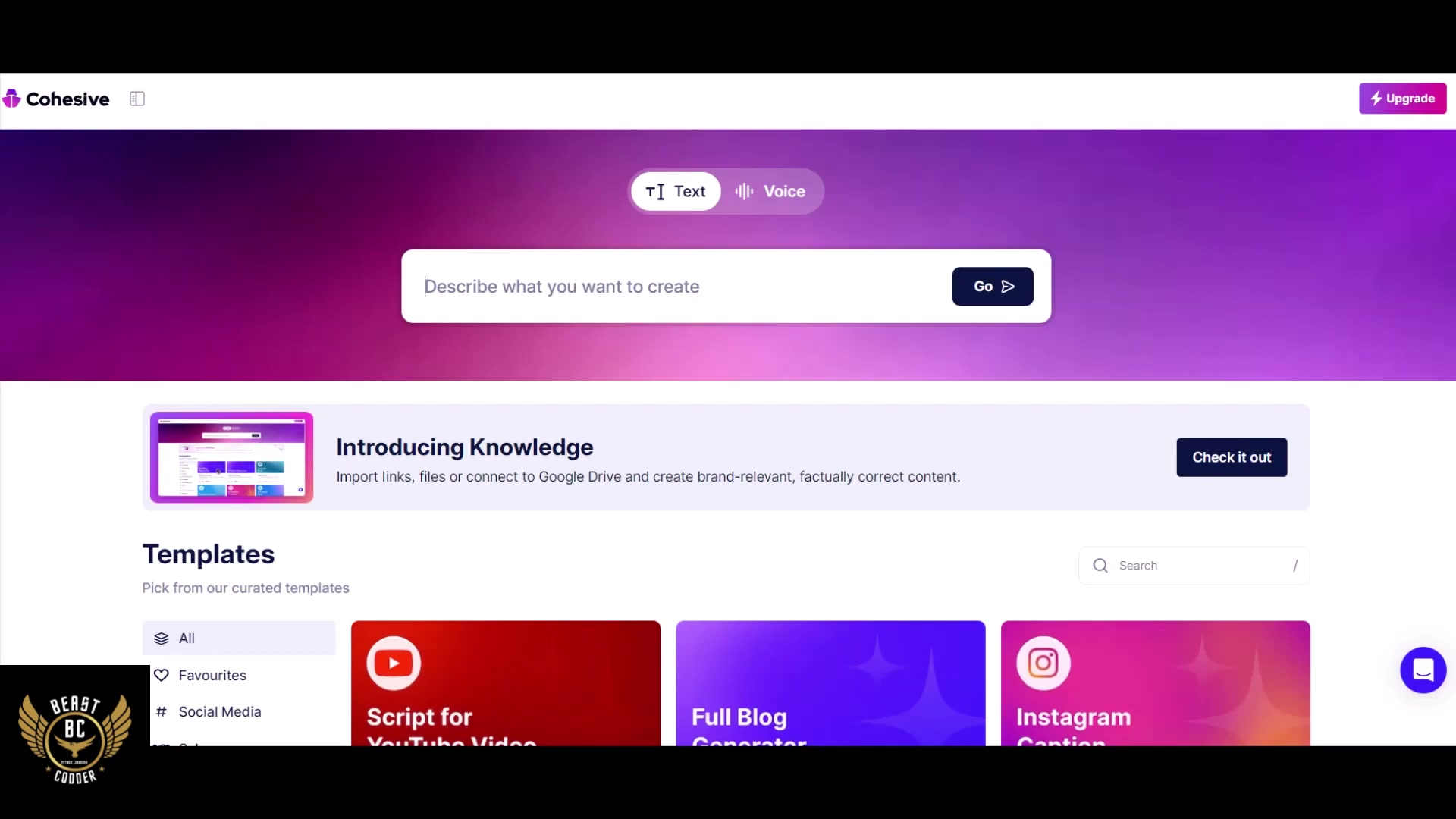 Cohesive AI: A Ferramenta Definitiva para Criação de Conteúdo Inteligente