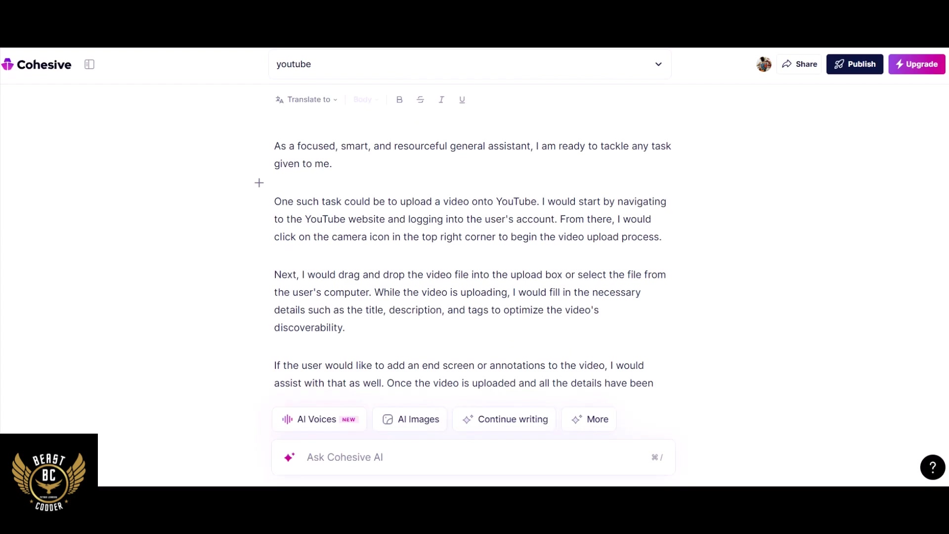Cohesive AI: A Ferramenta Definitiva para Criação de Conteúdo Inteligente