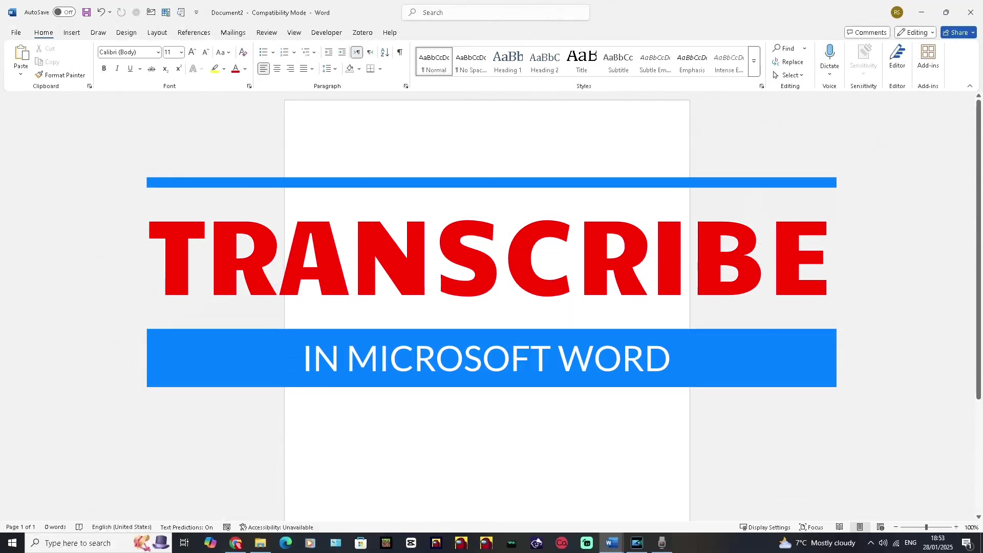 Transcripción de Audio a Texto en Microsoft Word: Guía Completa