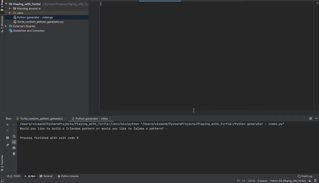 Python Turtle Graphics: Generate Random Patterns & Shapes