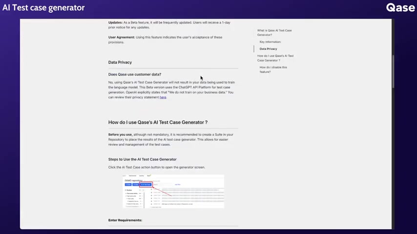 Hướng dẫn sử dụng AI Test Case Generator của Qase chi tiết