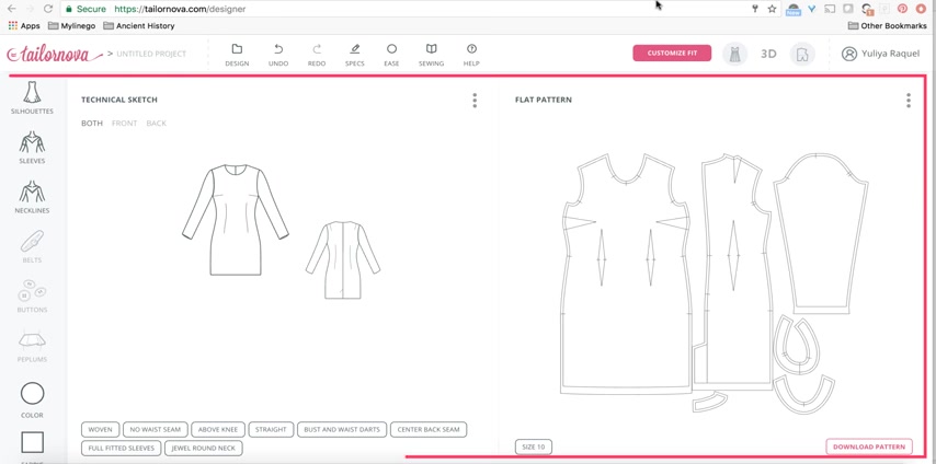 Tailornova: Design Custom Clothing Patterns with 3D Fashion Software