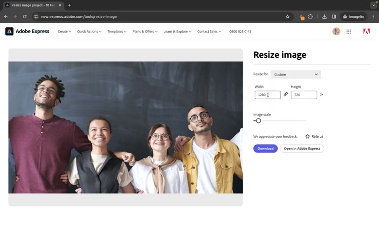 Easily Resize Images for Social Media with Adobe Express