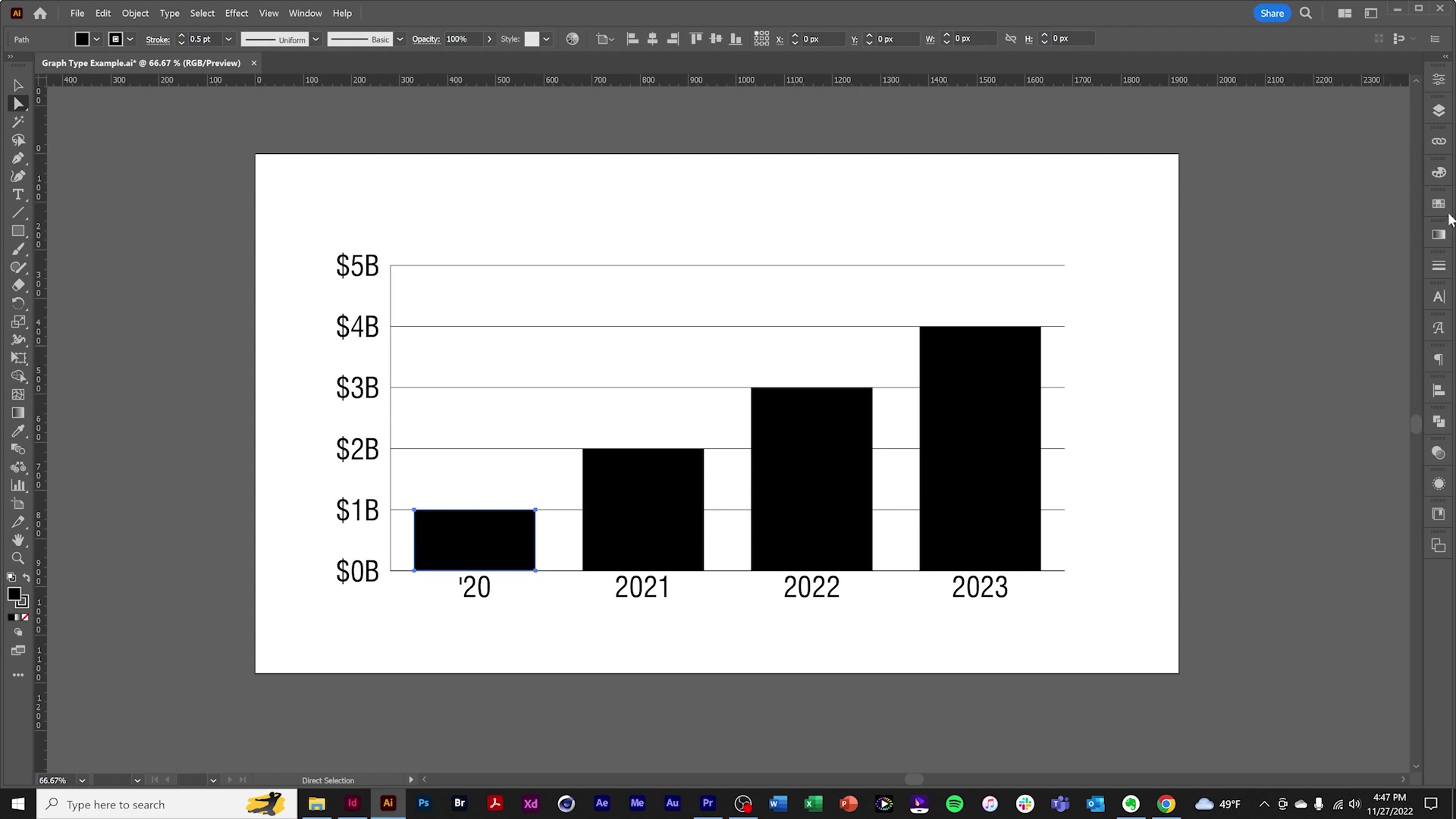 Mastering Adobe Illustrator's Graph Tool: A Beginner's Guide