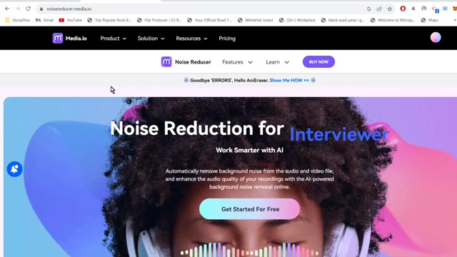 Media.io Noise Reducer: AI Tool to Remove Background Noise