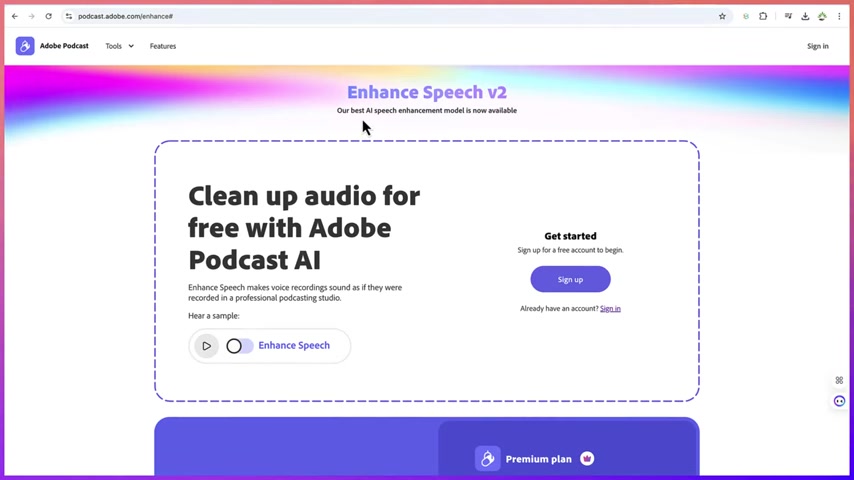 Adobe Enhance Speech V2: Free AI Audio Enhancement Tool