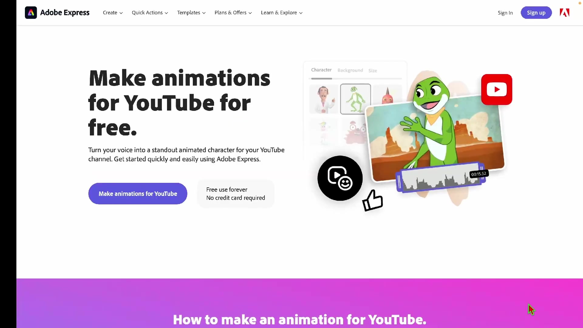 Crie animações incríveis grátis com Adobe Express