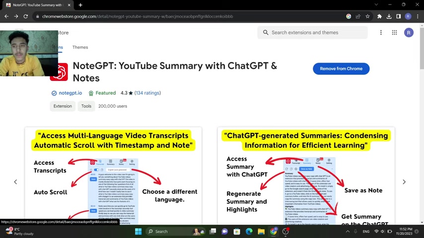 NoteGPT: Summarize YouTube Videos with ChatGPT and Notes