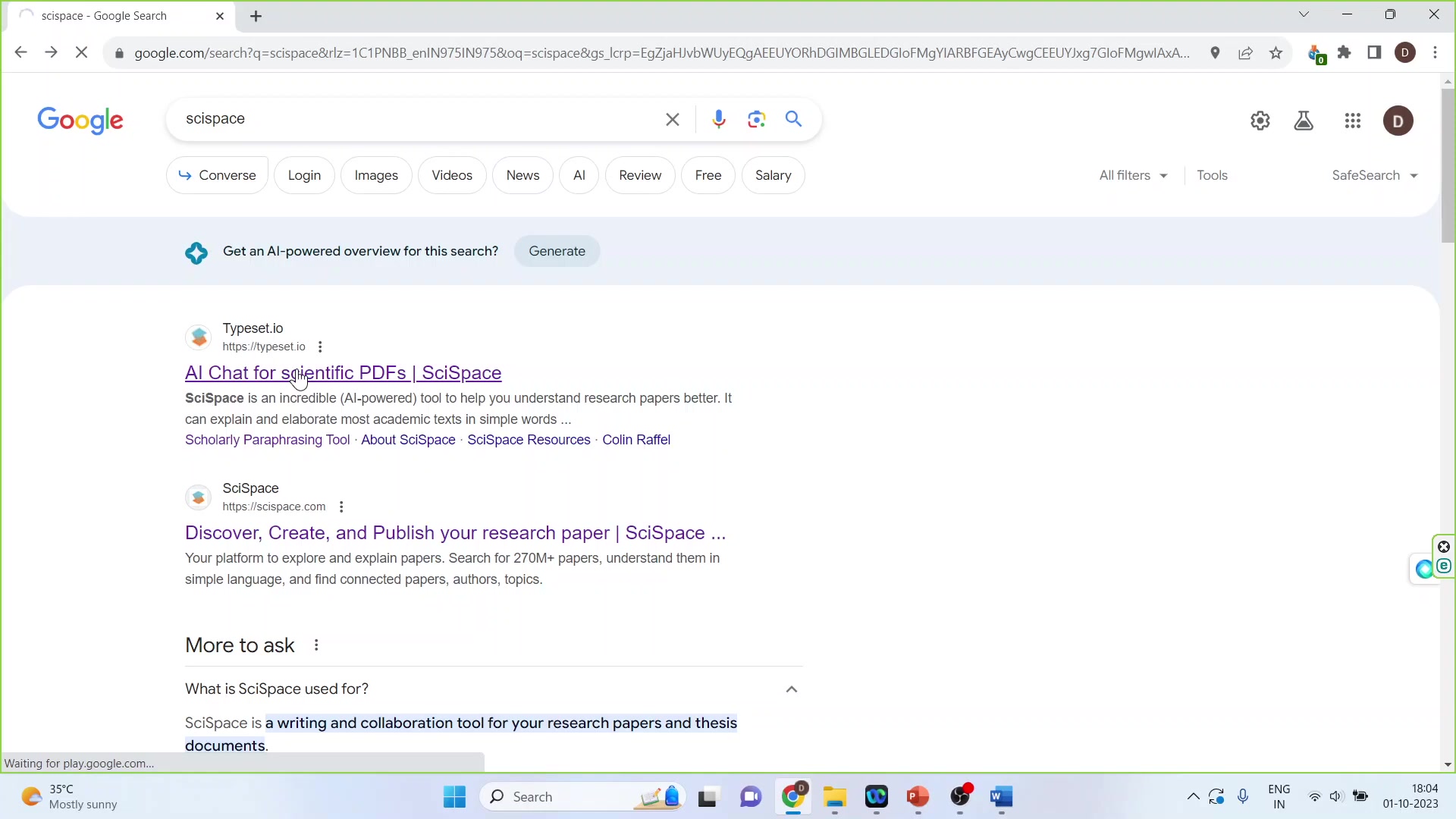 SciSpace: The AI Tool for Smarter Research Papers