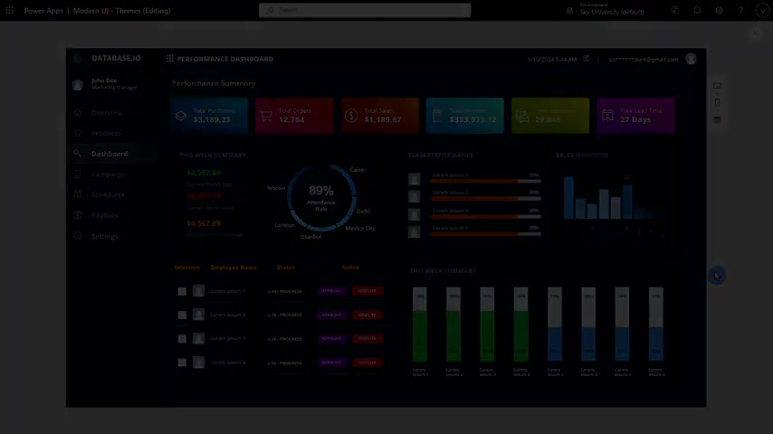 Power Apps Modern UI: Erstellen beeindruckender Themes & Dashboards