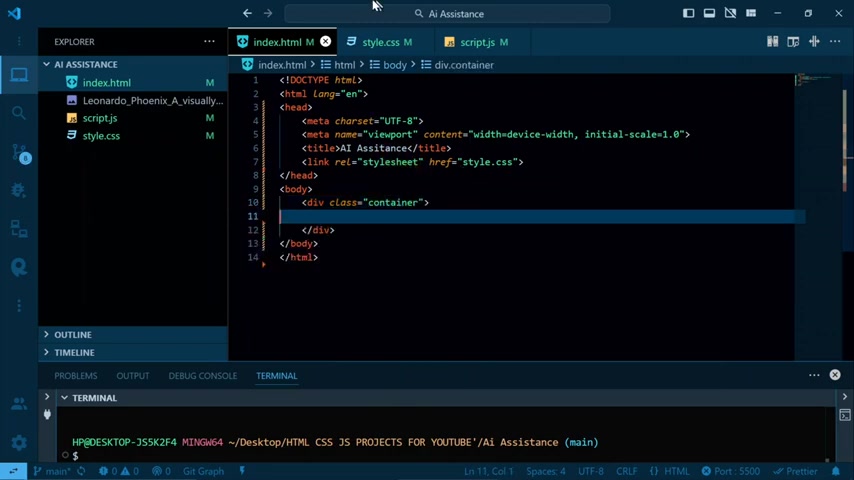 Create Your Own AI Assistant with HTML, CSS, & JavaScript