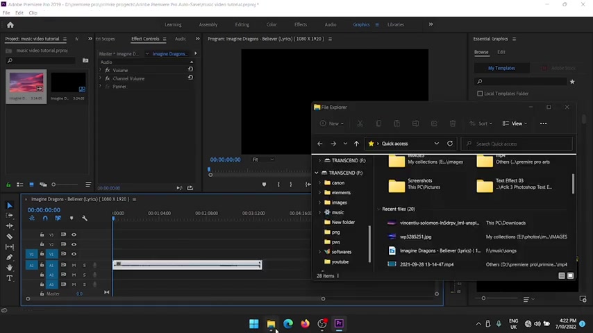 Create Lyrics Music Video in Adobe Premiere Pro: A Tutorial