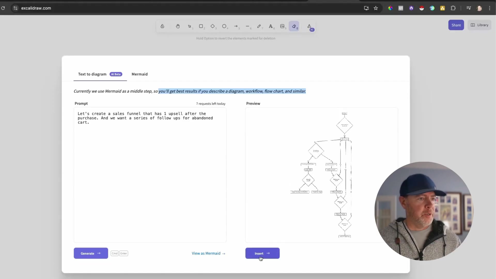Excalidraw AI白板工具教程：輕鬆製作專業圖表與流程圖