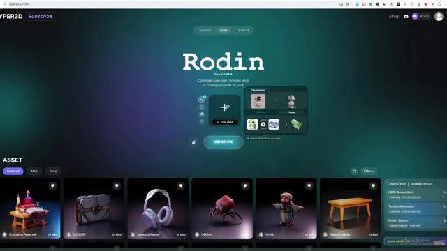 Rodin by Hyper3D：AI驅動的3D模型生成工具詳解