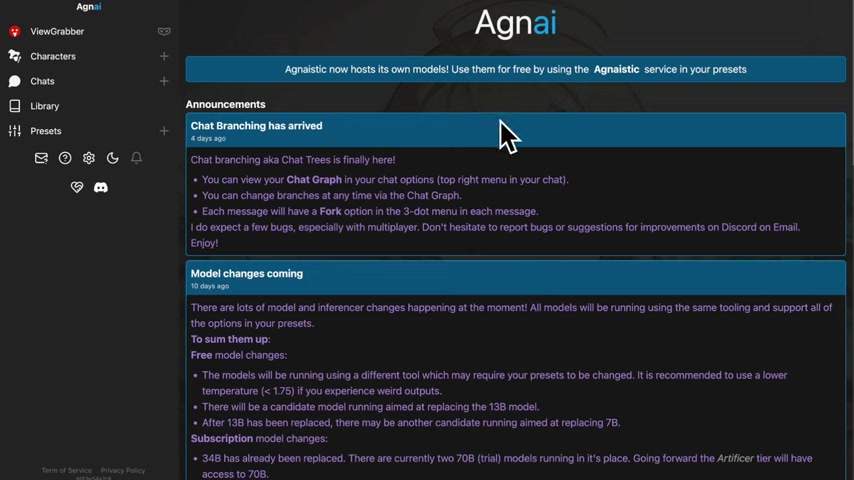 Agnai: Revolutionizing AI Character Interactions with Chat Trees