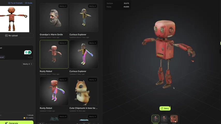 MeshAI 4：最佳AI 3D模型生成平台全面评测