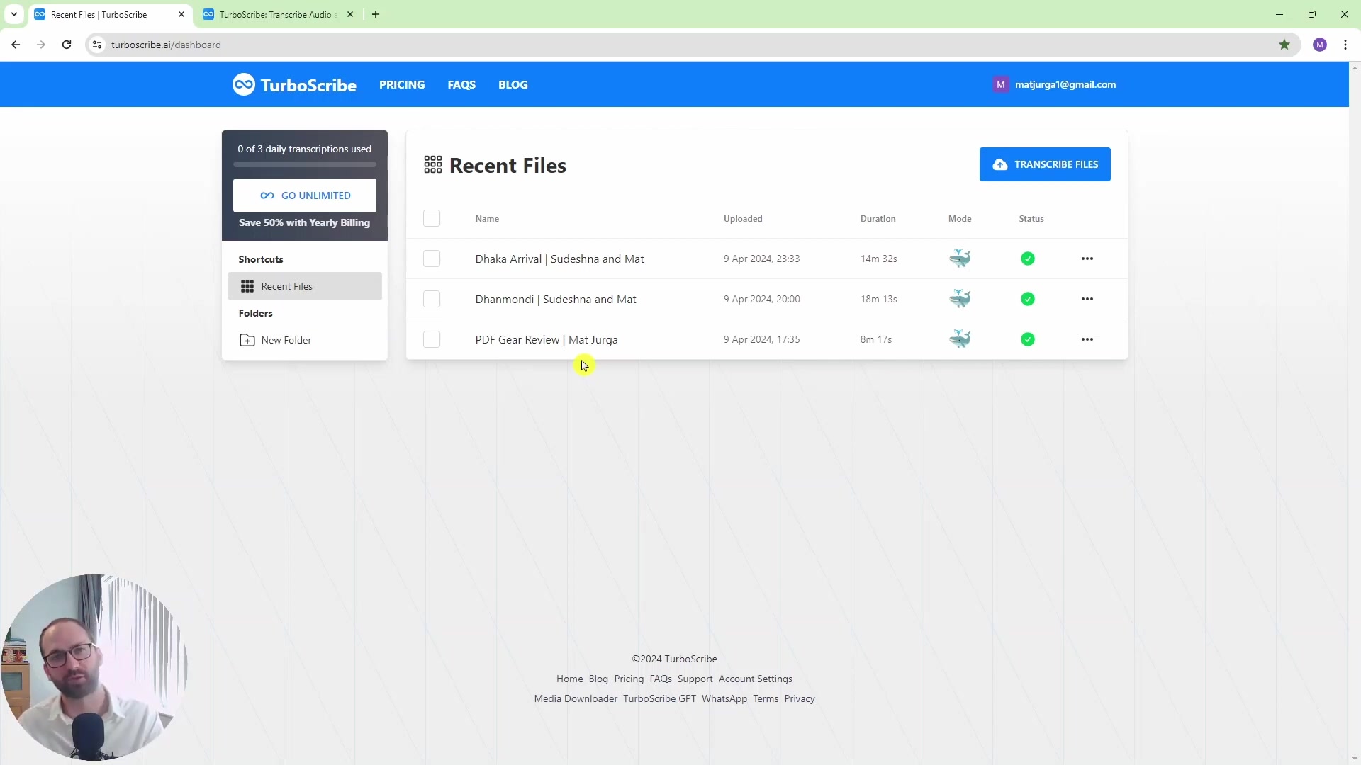 TurboScribe AI: 음성 텍스트 변환 및 자동 자막 생성 완벽 가이드