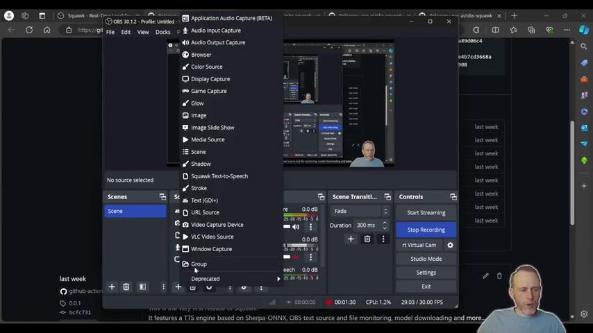 Squawk: Real-Time Local Text-to-Speech Plugin for OBS