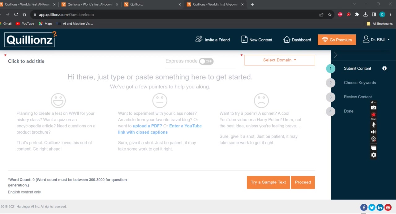 Quillionz: Automate Question Generation with AI-Powered Quizzes