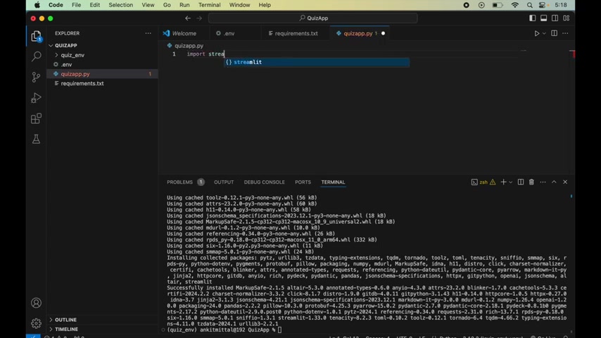 Build a Quiz App with Streamlit and OpenAI: A Python Project Guide
